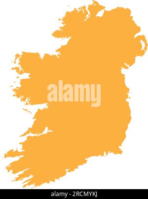 ORANGE CMYK color map of ROMANIA Stock Vector Image & Art - Alamy