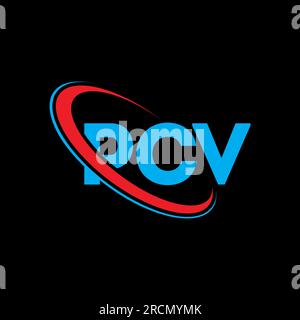 PCV logo. PCV letter. PCV letter logo design. Initials PCV logo linked ...