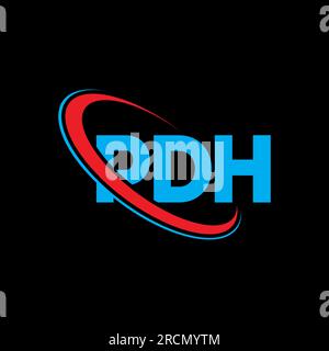 PDH logo. PDH letter. PDH letter logo design. Initials PDH logo linked ...