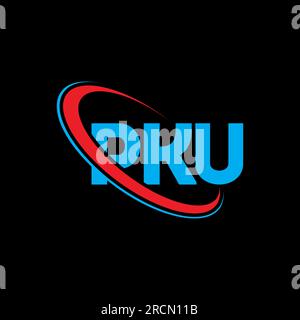 PKU logo. PKU letter. PKU letter logo design. Initials PKU logo linked ...