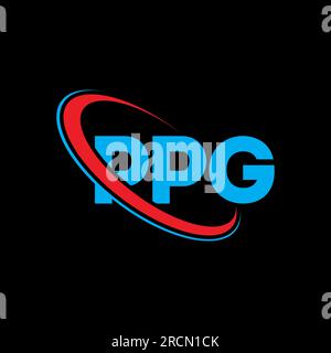 PPG logo. PPG letter. PPG letter logo design. Initials PPG logo linked ...