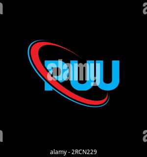 PUU letter logo design for technology company. PUU logo design black ...