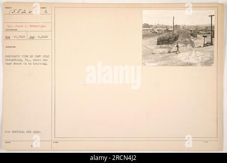 Cpl. James L. McGarrigle at the Tanks Corps Training School in Camp ...