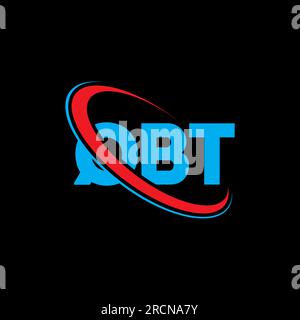 QBT circle letter logo design with circle and ellipse shape. QBT ellipse letters with ...