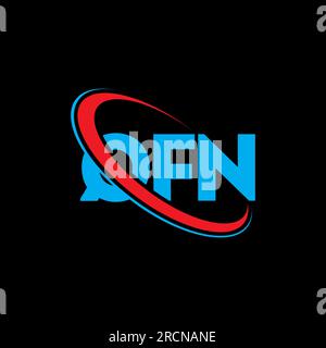 QFN circle letter logo design with circle and ellipse shape. QFN ...