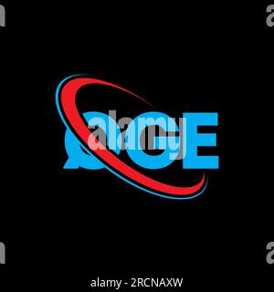 QGE logo. QGE letter. QGE letter logo design. Initials QGE logo linked ...