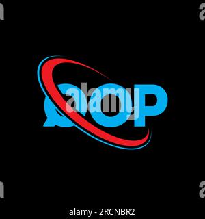 QOP logo. QOP letter. QOP letter logo design. Initials QOP logo linked ...