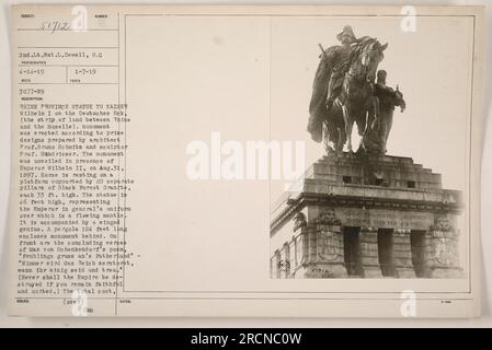Kaiser Wilhelm I Monument 1897, Deutsches Eck, Koblenz, Rhineland ...