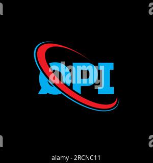 QPI letter logo design for technology company. QPI logo design black ...