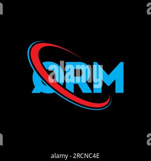 QRM logo. QRM letter. QRM letter logo design. Initials QRM logo linked ...