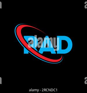 RAD logo. RAD letter. RAD letter logo design. Initials RAD logo linked ...