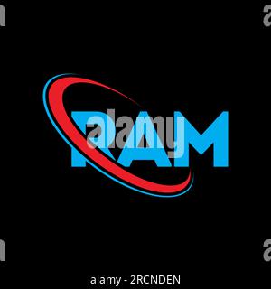 RAM logo. RAM letter. RAM letter logo design. Initials RAM logo linked ...