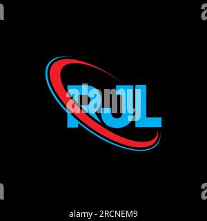 RJL circle letter logo design with circle and ellipse shape. RJL ...