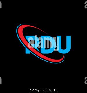 RDU logo. RDU letter. RDU letter logo design. Initials RDU logo linked ...