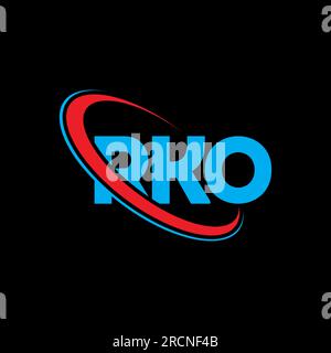 RKO circle letter logo design with circle and ellipse shape. RKO ...