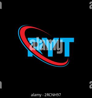 RYT logo. RYT letter. RYT letter logo design. Initials RYT logo linked ...