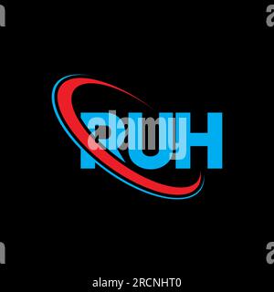 RUH logo. RUH letter. RUH letter logo design. Initials RUH logo linked ...