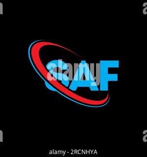 SAF logo. SAF letter. SAF letter logo design. Initials SAF logo linked ...