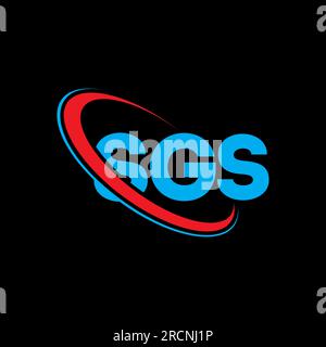 SGS circle letter logo design with circle and ellipse shape. SGS ...