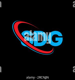 SDG circle letter logo design with circle and ellipse shape. SDG ...