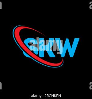 SKW logo. SKW letter. SKW letter logo design. Initials SKW logo linked ...