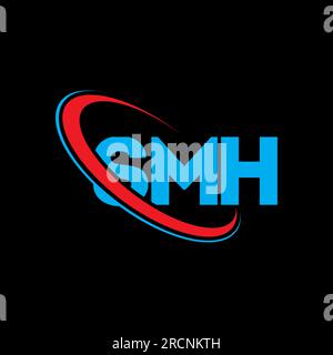 SMH logo. SMH letter. SMH letter logo design. Initials SMH logo linked ...