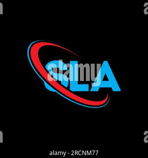 SLA logo. SLA letter. SLA letter logo design. Initials SLA logo linked ...