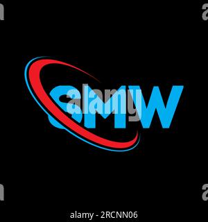 SMW logo. SMW letter. SMW letter logo design. Initials SMW logo linked ...