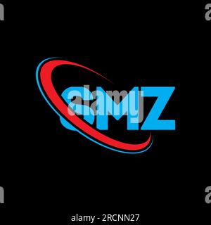 SMZ logo. SMZ letter. SMZ letter logo design. Initials SMZ logo linked ...