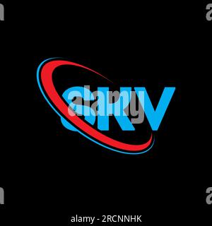 SKV circle letter logo design with circle and ellipse shape. SKV ...