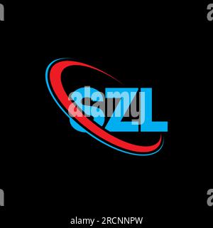 SZL circle letter logo design with circle and ellipse shape. SZL ...
