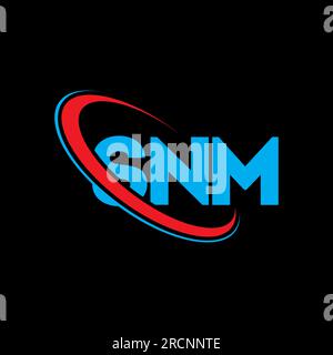 SNM logo. SNM letter. SNM letter logo design. Initials SNM logo linked ...