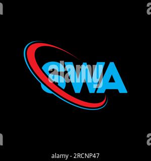 SWA logo. SWA letter. SWA letter logo design. Initials SWA logo linked ...