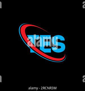 TES logo. TES letter. TES letter logo design. Initials TES logo linked ...