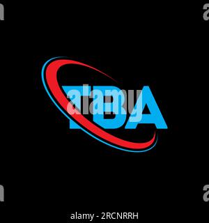 TBA circle letter logo design with circle and ellipse shape. TBA ...