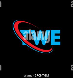TWE logo. TWE letter. TWE letter logo design. Initials TWE logo linked ...