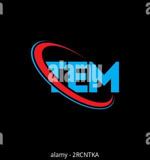 TEM logo. TEM letter. TEM letter logo design. Initials TEM logo linked ...