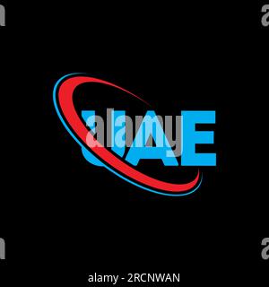 UAE logo. UAE letter. UAE letter logo design. Initials UAE logo linked ...