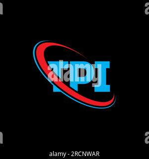 TPI circle letter logo design with circle and ellipse shape. TPI ...