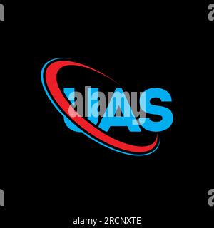 UAS logo. UAS letter. UAS letter logo design. Initials UAS logo linked ...