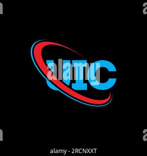 UIC logo. UIC letter. UIC letter logo design. Initials UIC logo linked ...