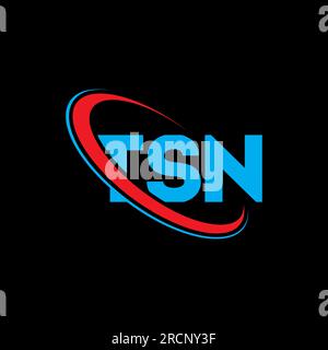 TSN logo. TSN letter. TSN letter logo design. Initials TSN logo linked ...