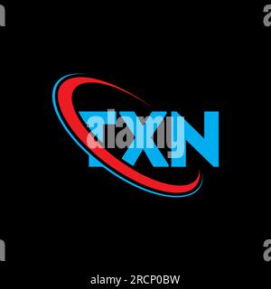 TXN logo. TXN letter. TXN letter logo design. Initials TXN logo linked ...