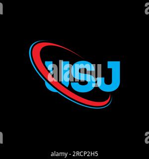 USJ logo. USJ letter. USJ letter logo design. Initials USJ logo linked ...