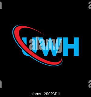 UWH logo. UWH letter. UWH letter logo design. Initials UWH logo linked ...