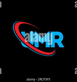 UMR circle letter logo design with circle and ellipse shape. UMR ...