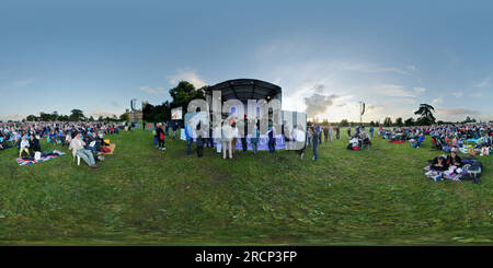 360° view of Highclere Castle Battle Proms - Main Aisle - Alamy