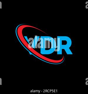 VDR circle letter logo design with circle and ellipse shape. VDR ...