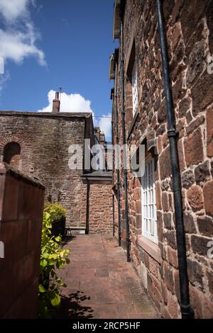 Traditional sandstone walls, Penrith, Cumbria Stock Photo - Alamy
