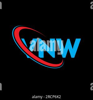VNW logo. VNW letter. VNW letter logo design. Initials VNW logo linked ...